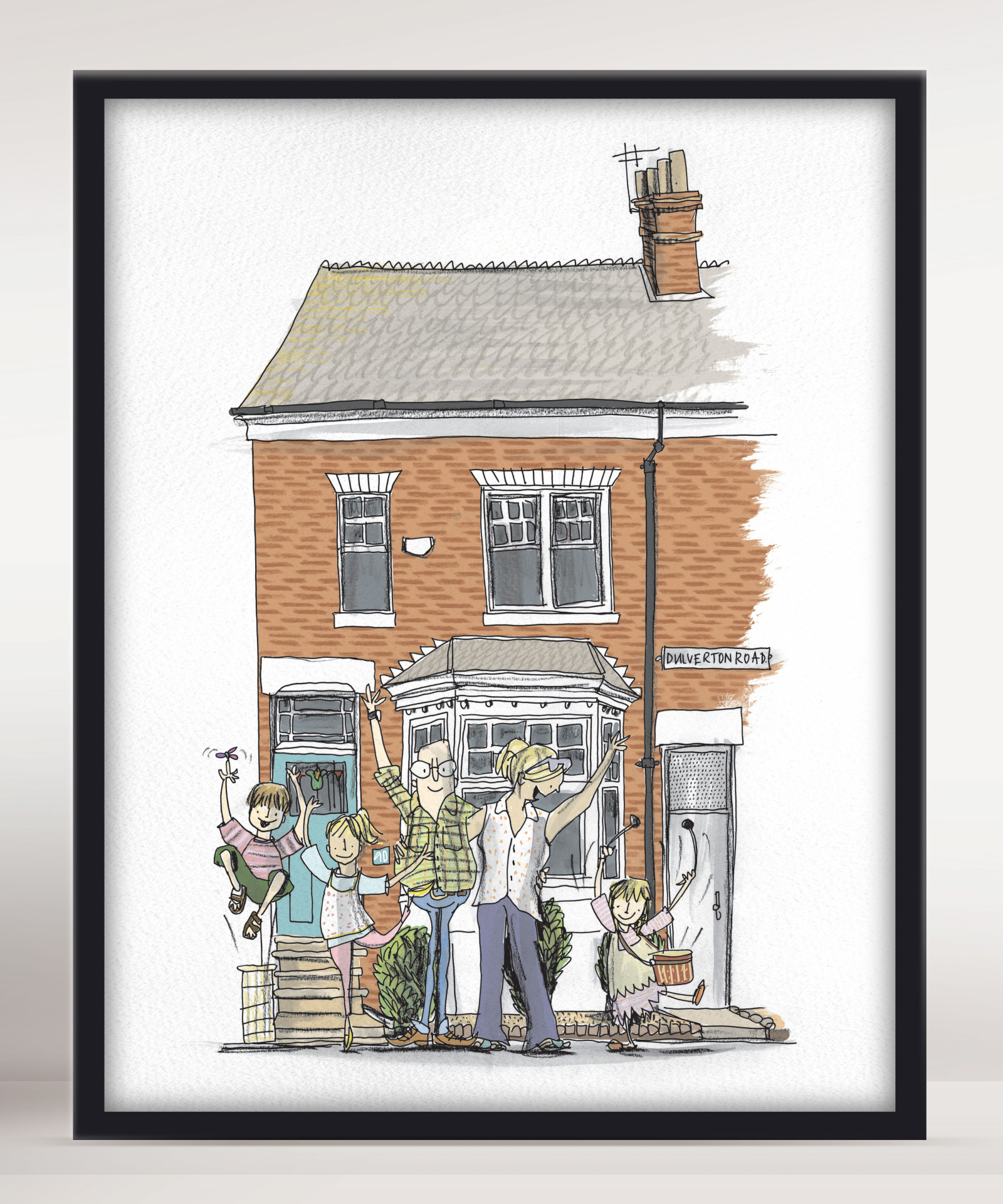 Our First Family Home - Simon Farrow Illustration - Commissions, Book ...