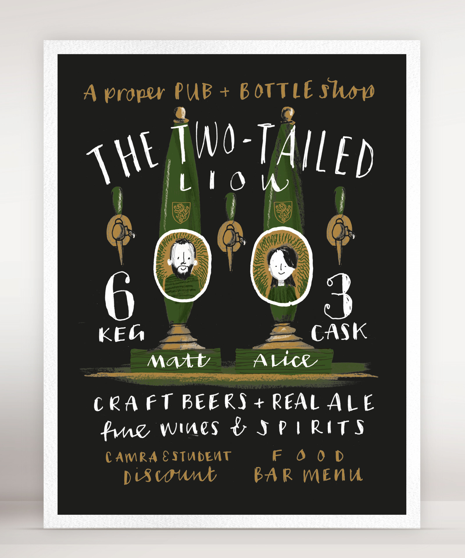 The Two Tailed Lion - Simon Farrow Illustration - Commissions, Book ...